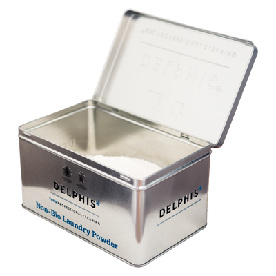 Eco Friendly Non-Bio Laundry Powder | 1.2kg + FREE Refill Tin– Delphis ...